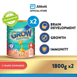 Jual Bundle Of 2 GROW Growing Up Milk Kids Preschool Stage 4 3 Onwards ...