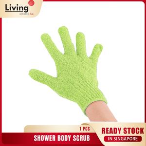 Jual Bath Glove Massage Shower Wash Cloth Shower Scrubber Back Scrubber ...