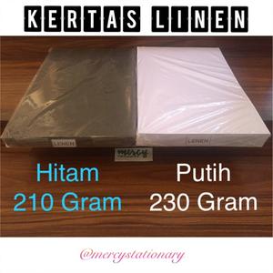 Jual Kertas Linen Tebal Folio F4 dan A4 Putih - Lenen Hitam - Kertas ...