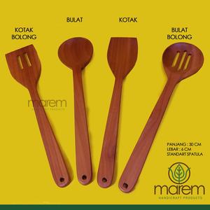 Jual SPATULA KAYU | SPATULA KAYU SET | SUTIL KAYU | SEROK KAYU SAWO ...