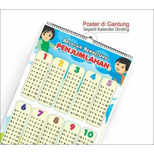 Jual Poster belajar berhitung (penjumlahan,pengurangan,perkalian ...