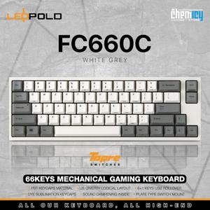 Jual Leopold FC660C White Grey Dye Sub PBT Mechanical Gaming Keyboard ...
