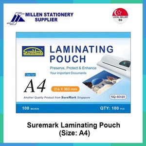 Jual SureMark Laminating Pouch Box Of 100 Pcs Sizes: A4 / 67 X 103mm ...