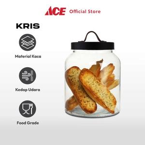 Jual Ace Kris Kanto Stoples Kaca Food Canister Jar Tempat Simpan Snack ...