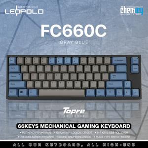 Jual Leopold FC660C Grey Blue Dye Sub PBT Mechanical Gaming Keyboard ...