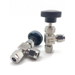 Jual Adjustable Sudut Kanan Needle Valve OD 6 8 10 12 Mm Tube Stainless ...