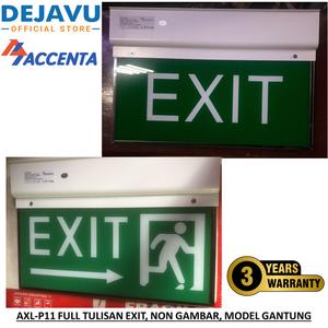 Jual LAMPU EXIT LED ACCENTA AXL-P11/2.5W ( SLIM SURFACE) - Tulisan Saj ...
