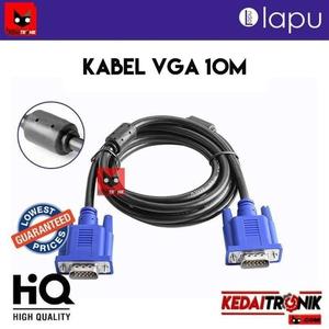 Jual Kabel VGA MM 10M HQ Male-Male with Ethernet Cable LAPU 10 Meter - Kota Surabaya ...