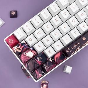 Jual 136 keys small full set of Genshin impact Hutao game keycap PBT ...