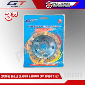 Jual GT Mata Gerinda Diamond Wheel Turbo Cup Mangkok 3" inch Poles ...
