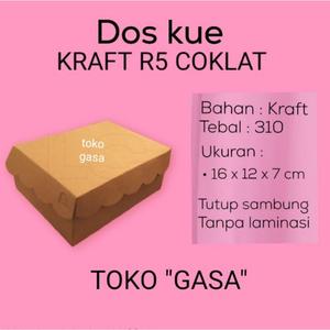 Jual BOX KRAFT R5 kerdus dos dus jajan coklat tebal/Kotak dus coklat ...