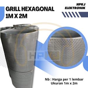 Jual GRILL HEXAGONAL 1X2M Ram Grill Plat Besi Segi 6 Ukuran Uk 1x2 ...