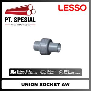 Jual Water Mur Moor Polos AW PVC Lesso / Union Socket AW PVC Lesso - 02 - 1 Inch - Jakarta Barat ...