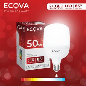 Jual Bola Lampu LED ECOVA T Bulb Capsule 50W Cool Daylight 6500K Bohlam ...