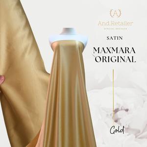 Jual KAIN SATIN MAXMARA SILK ORIGINAL WARNA GOLD EMAS KUNING - Kota ...