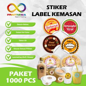 Jual Stiker Chromo / Vinyl Paket 1 PCS Plus Cutting Cetak Sticker Label ...