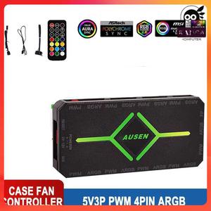 Jual AUSEN ARGB Controller Kipas CPU 5V 3pin RGB with Remote Control - A340 - Hitam - Kota ...