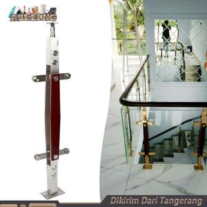 Jual JT-NUL 85CM TIANG RAILING TANGGA STAINLESS SUS 201 KOMBINASI KAYU ...