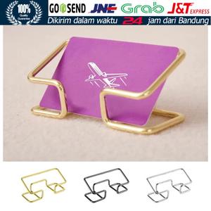 Jual Stand Kartu Nama Tag Besi - Tempat Kartu Name Card Metal Holder ...