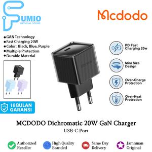 Jual MCDODO Dichromatic 20W GaN USB Type C Adaptor Kepala Charger - CH ...