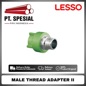 Jual Sock Drat Luar PPR Lesso / SDL PPR Lesso / Male Thread Adapter II PPR -12 - DN50" × 1 1/2 ...
