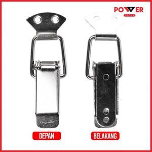 Jual KAITAN PETI GRENDEL SPRING LOADED TOGGLE LATCH CATCH -[SILVER ...