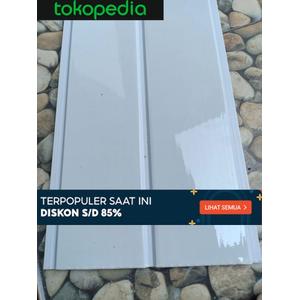 Jual \Plafon pvc 4 meter 1 dus murah Plafon pvc putih polos Plafon pvc ...