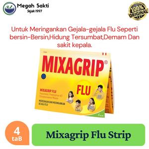 Jual Mixagrip Flu Paracetamol - Pereda Pilek Demam Sakit Kepala Strip 4 ...