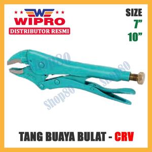 Jual Wipro Tang Buaya Tang Jepit Locking plier m/Bulat CRV 7 10" inci ...