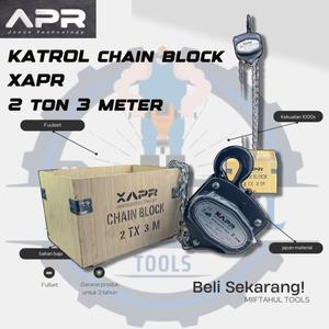 Jual APR ALAT CHAIN BLOCK 2 TON 3 METER KATROL KEREKAN TAKEL LEBIH KUAT ...