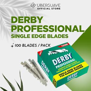 Jual 100 Blades Of Derby Professional Single Edge Safety Razor Blades ...