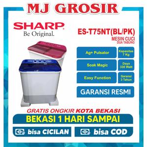 Jual MESIN CUCI SHARP EST 75 NT 7KG 2 TABUNG 75NT 7 KG PUREMAGIC LOW ...