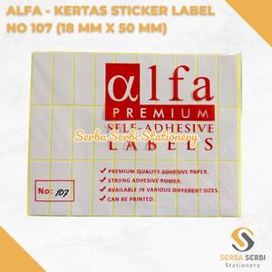 Jual GROSIR (1 PAK ISI 7 LEMBAR) ALFA - KERTAS STICKER / STIKER LABEL ...
