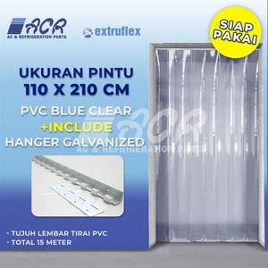 Jual EXTRUFLEX (SIAP PAKAI) Tirai PVC Blue Clear + Hanger Bracket Galvanize - Jakarta Barat ...