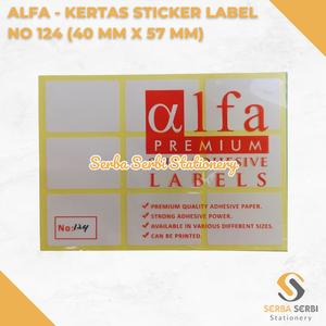 Jual GROSIR (1 PAK ISI 7 LEMBAR) ALFA - KERTAS STICKER / STIKER LABEL ...