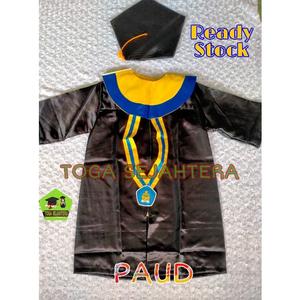 Jual Baju Seragam Wisuda Anak Paud,Tk,Sd & Smp Kuning List Biru (K B ...