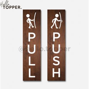Jual Sign Push Pull Sign Board UV Print Kayu Wooden - Kota Denpasar ...