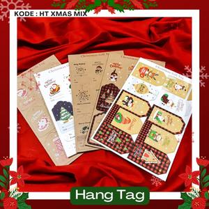 Jual Hang Tag Christmas / Label Kartu Mini Ucapan Natal / Hangtag Natal ...