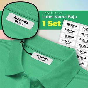 Jual Belbana Label Stiker Sticker Baju Lebel Seragam Bukan Bordir Nama ...
