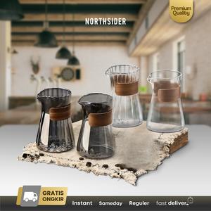 Promo V60 coffee server kopi wooden handle Japanese serving pot - Polos ...