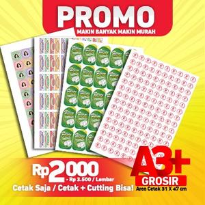Jual Cetak Stiker Kromo / Stiker Bontak / Cetak Sticker A3+ - Jakarta ...