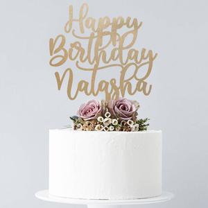 Jual Custom Cake Topper | Bisa Custom Tulisan | Topper Kue Akrilik ...