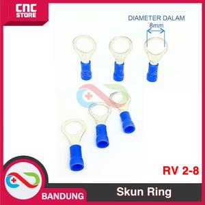 Jual SKUN KABEL RING WARNA RV2-8 - KABEL 1.5MM-2.5MM BAUT 8MM. - BIRU - Kota Bandung - CNC STORE ...