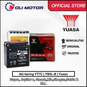 Jual Aki Motor Kering YT7C (YB5L-B) GM5Z-3B Mio Sporty, Jupiter, Vega Smash YUASA - Kota ...