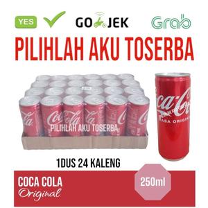 Jual Asli Coca Cola Original Kaleng Can 250 Ml - ( Harga 1 Dus ...