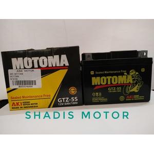Jual Aki Kering Merk Motoma GTZ-5S MTZ-5S Beat fi Vario 110 Supra x125 - Kota Tangerang - Fayra ...