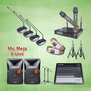 Jual Mic Meja Rapat Kabel AUDERPRO M4 Pakai 8 Mikrofon + Sound System ...