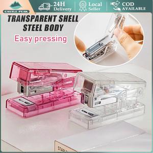 Jual Mini Stapler Transparan / Staples Kecil School SET / Kecil Kantor ...
