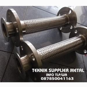 Jual fleXible metal hose 4 inch X 50 cm flange jis 10k stainless 304 ...