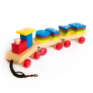 Jual Set Column Train Mainan Edukasi Anak Kereta Api Kayu Wooden Puzzle ...